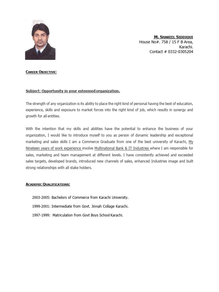 Shakeel CV - Doc Word Updated | PDF | Business | Economies