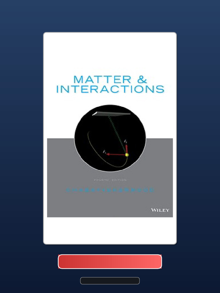 Matter and Interactions 4th Edition Test Bank PDF Download | PDF ...