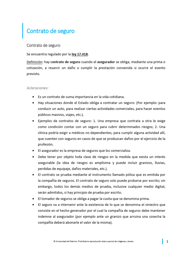 Contrato de Seguro | PDF | Póliza de seguros | Seguro