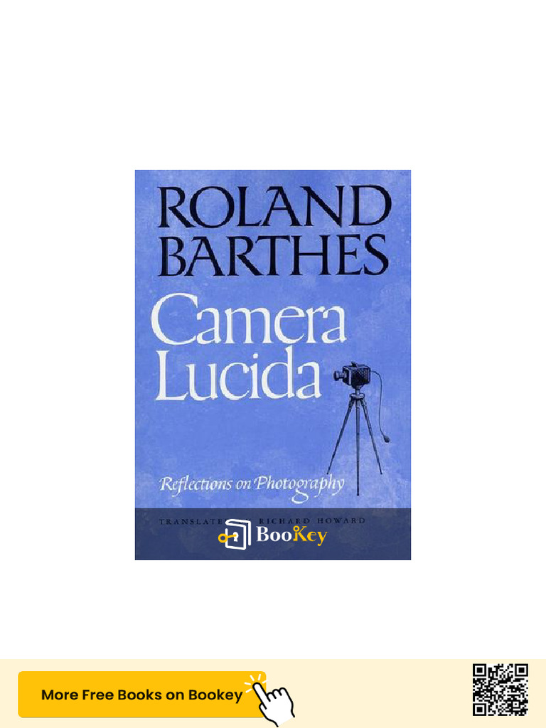 Barthes' Camera Lucida Insights | PDF | Image | Experience