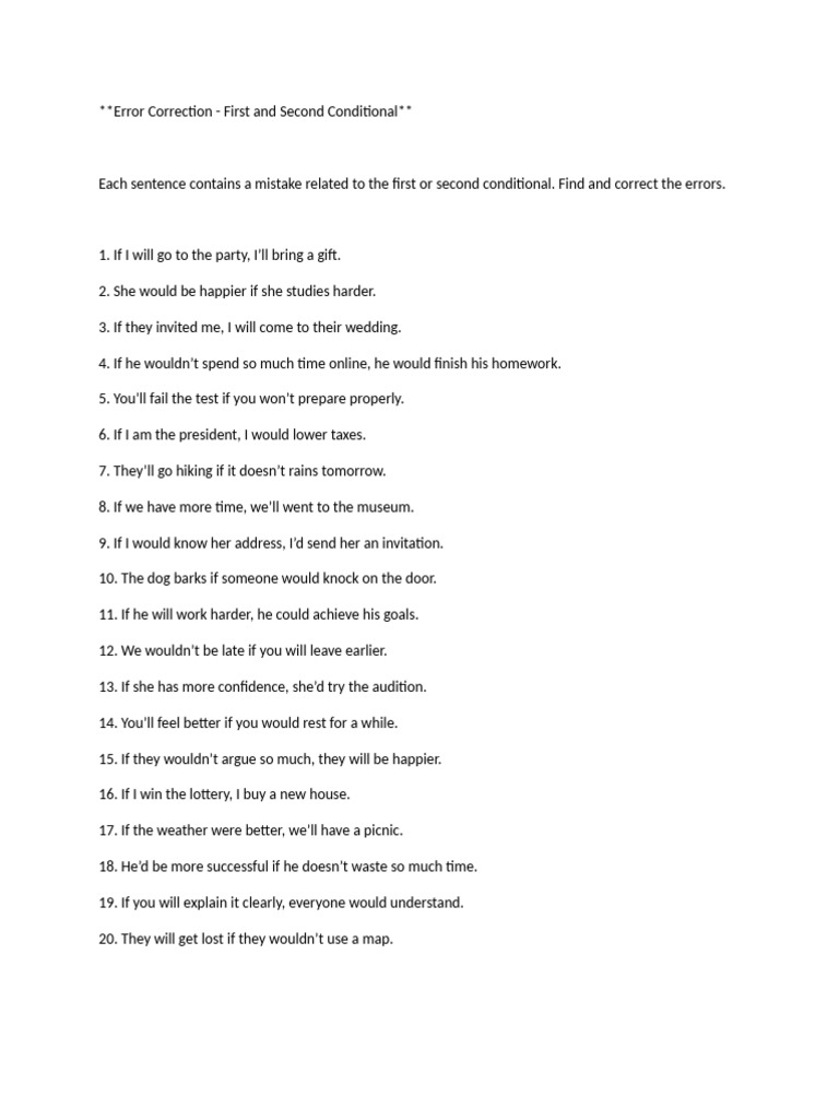 Conditionals | PDF