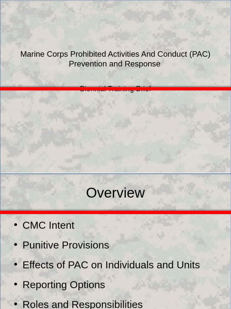PAC Training Presentation | PDF | Harassment | Sexual Harassment