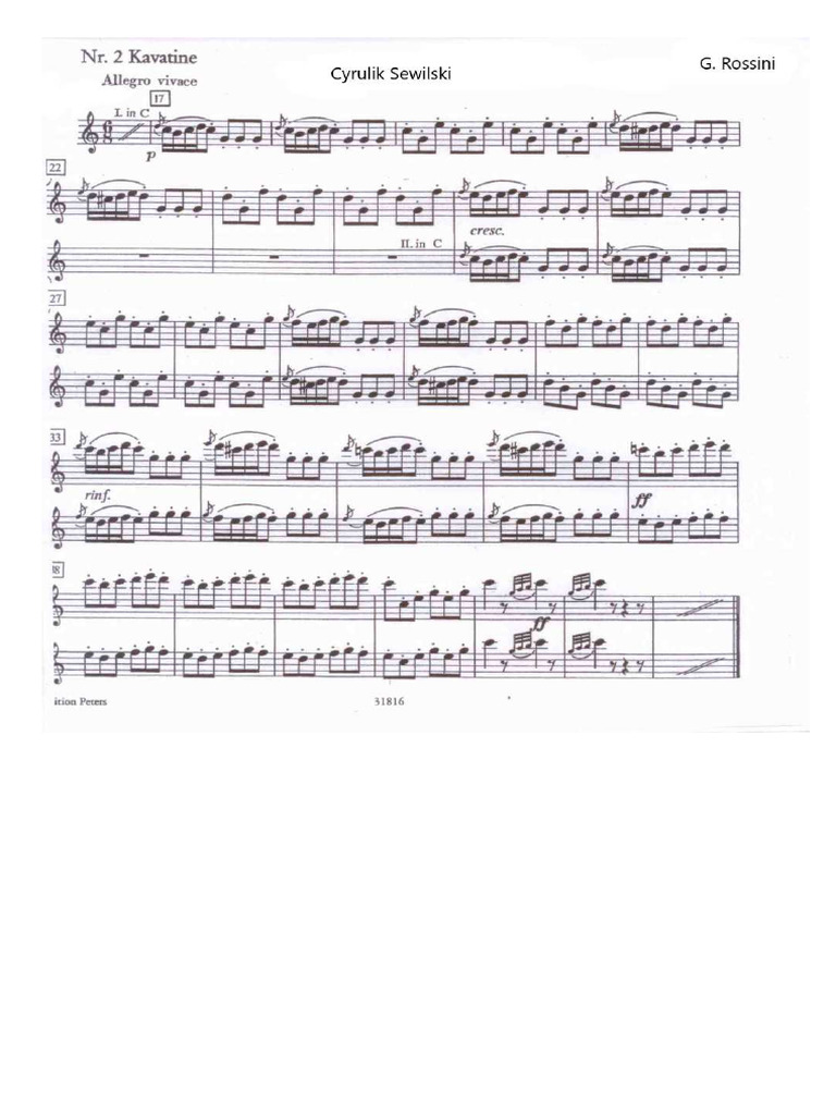 Przesluchania Pok Klarnet Nuty | PDF