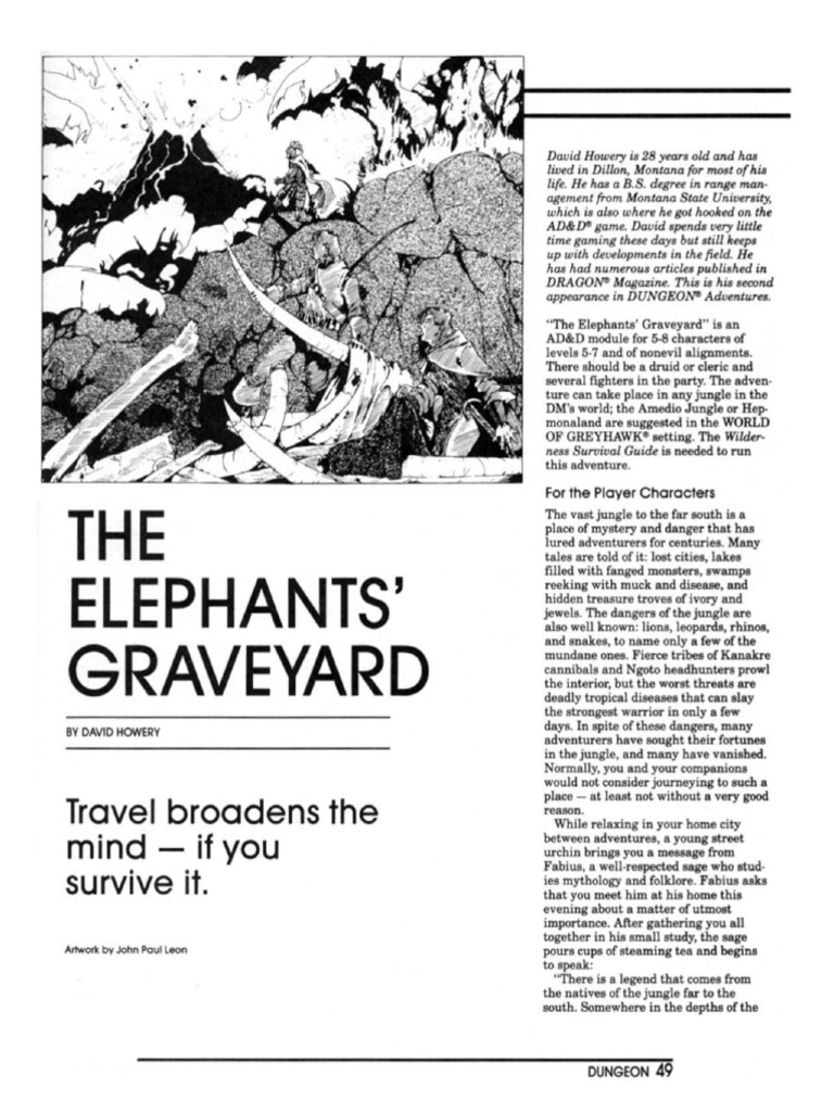 Elephants Graveyard | PDF