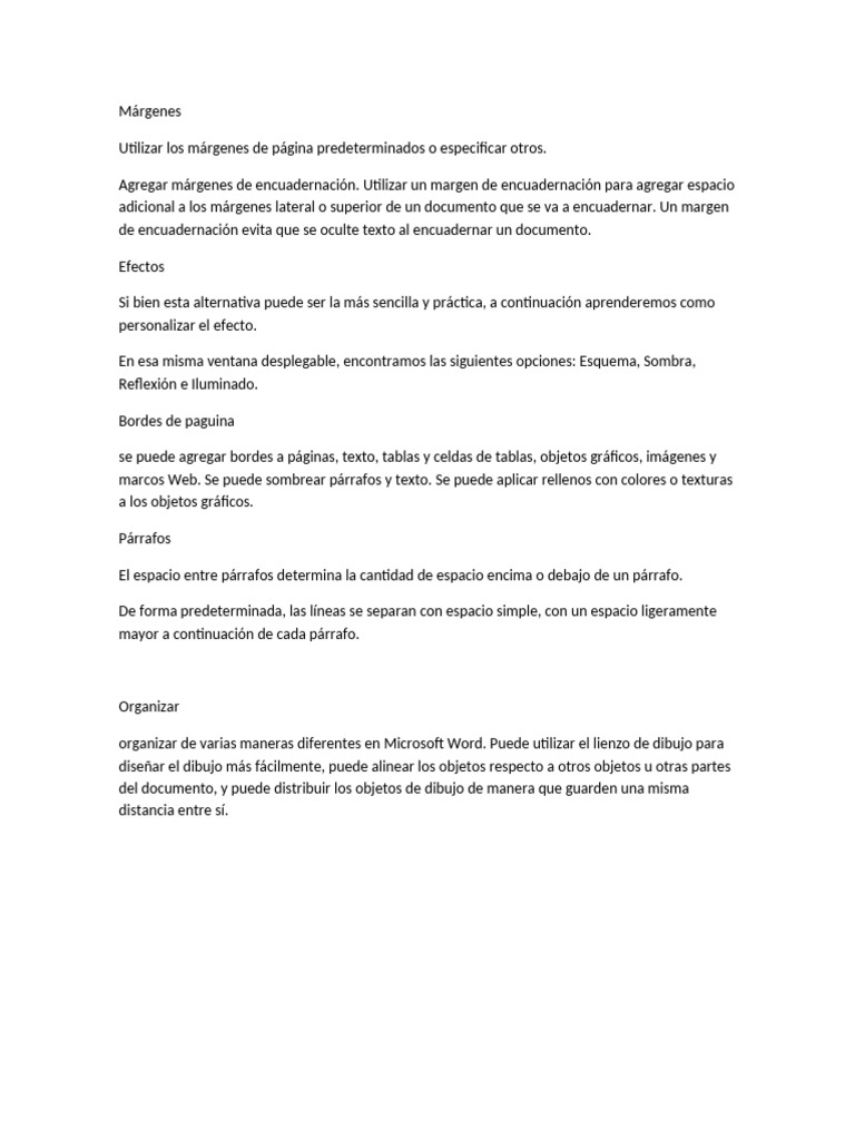 Personalización de Márgenes y Bordes en Word | PDF