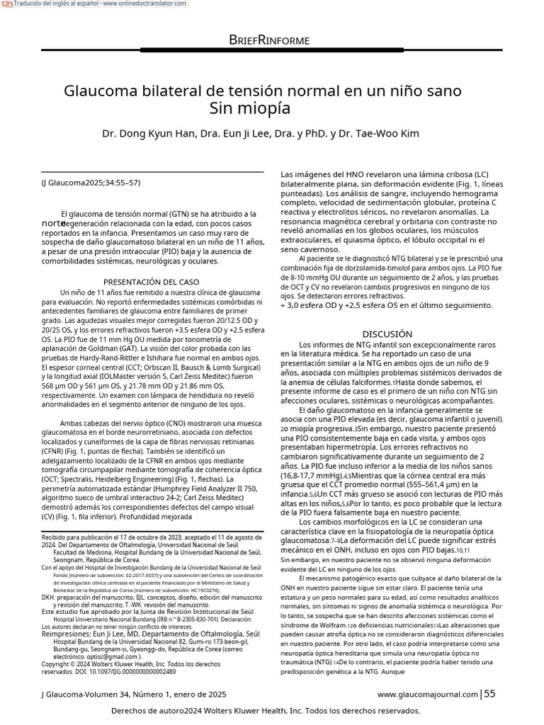 Glaucoma Bilateral | PDF | Glaucoma | Oftalmología