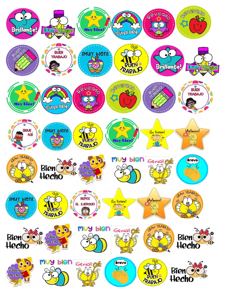 CORRECCIONES - Stickers para Corregir (Mónica) | PDF