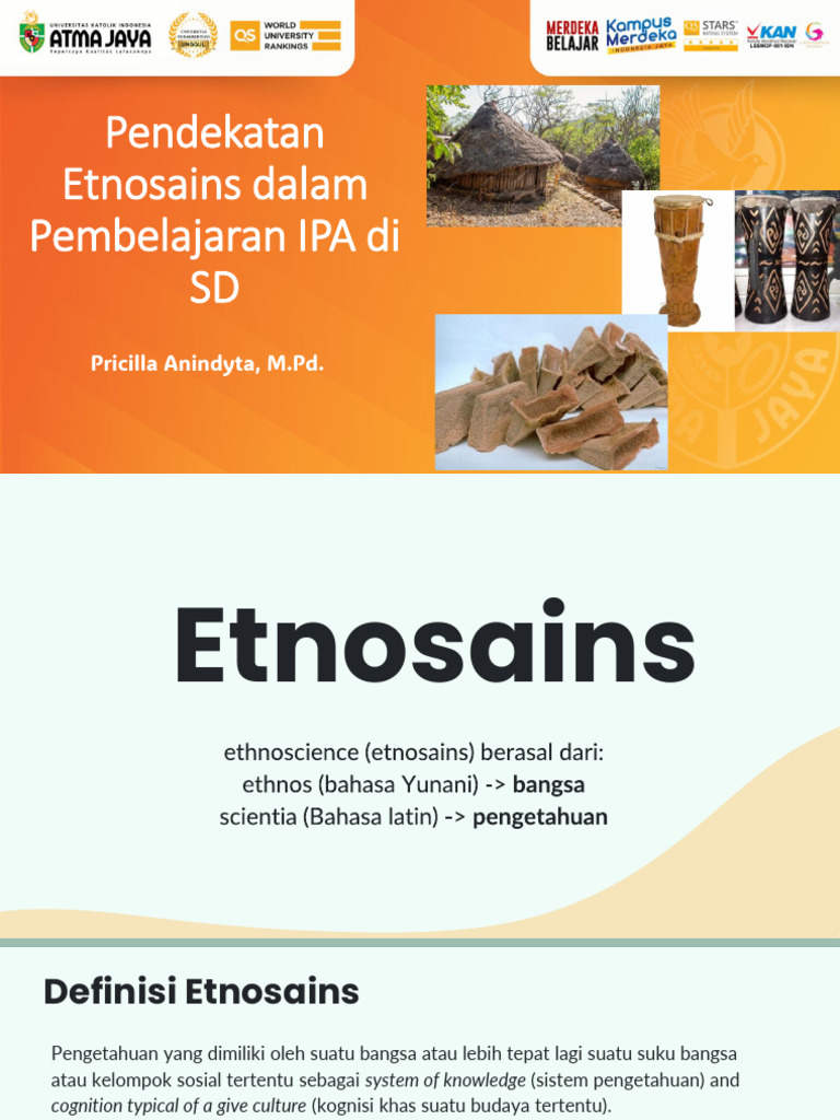 Etnosains dalam Pembelajaran IPA SD | PDF
