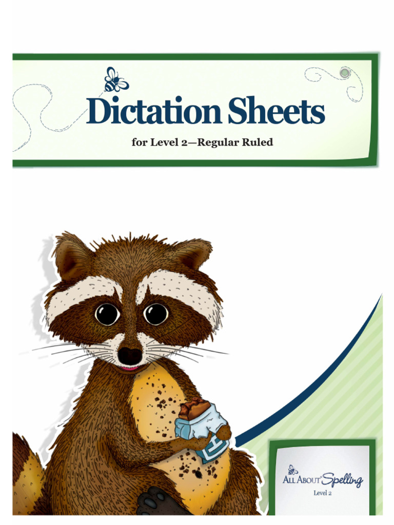 Level 2 Dictation Sheets Overview | PDF | Phrase | Books