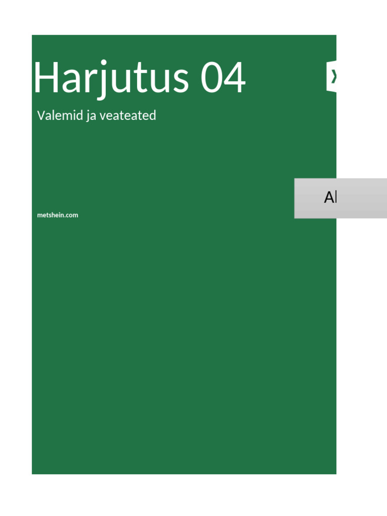 Harjutus 04 - Valemid Ja Veateated | PDF