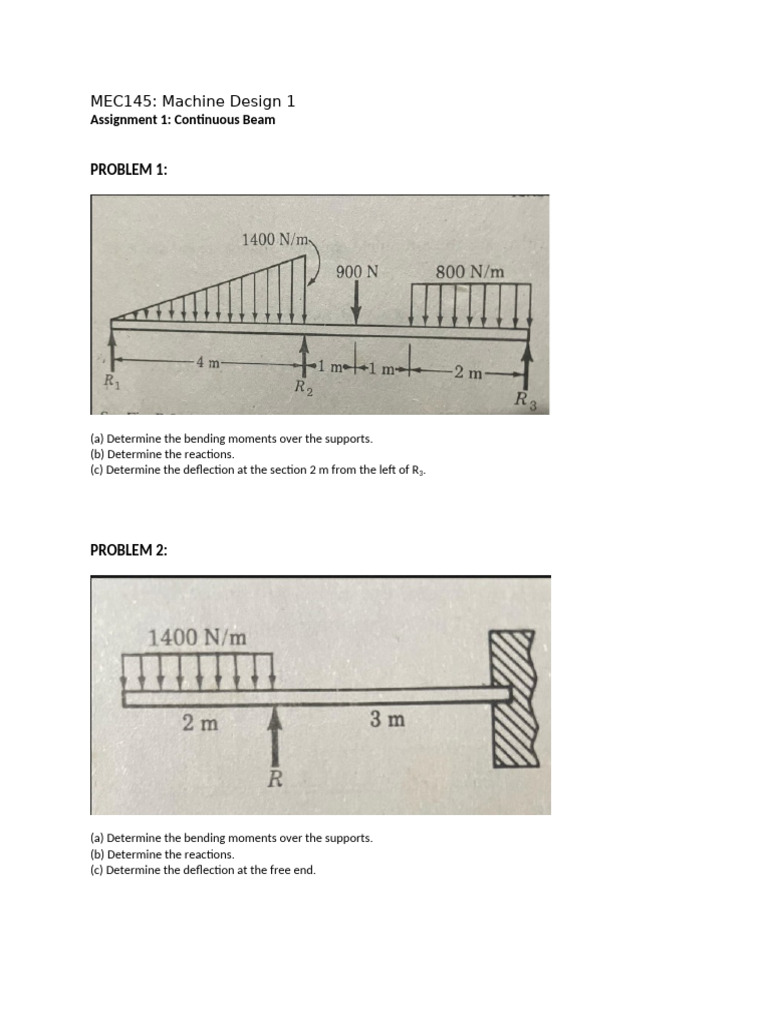 Ass2..Continuous Beam | PDF