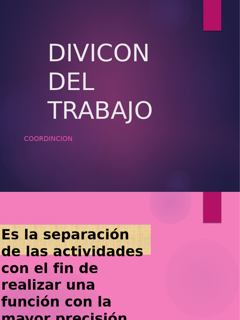 Divicon Del Trabajo | PDF