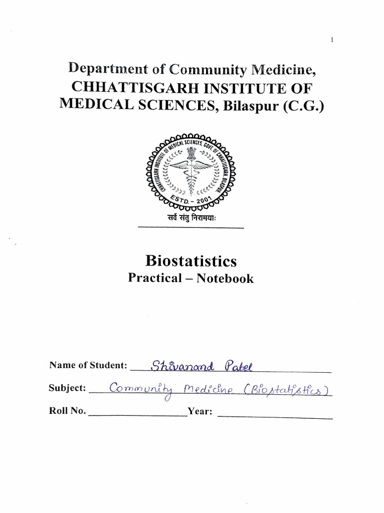 Biostatistics Solved | PDF