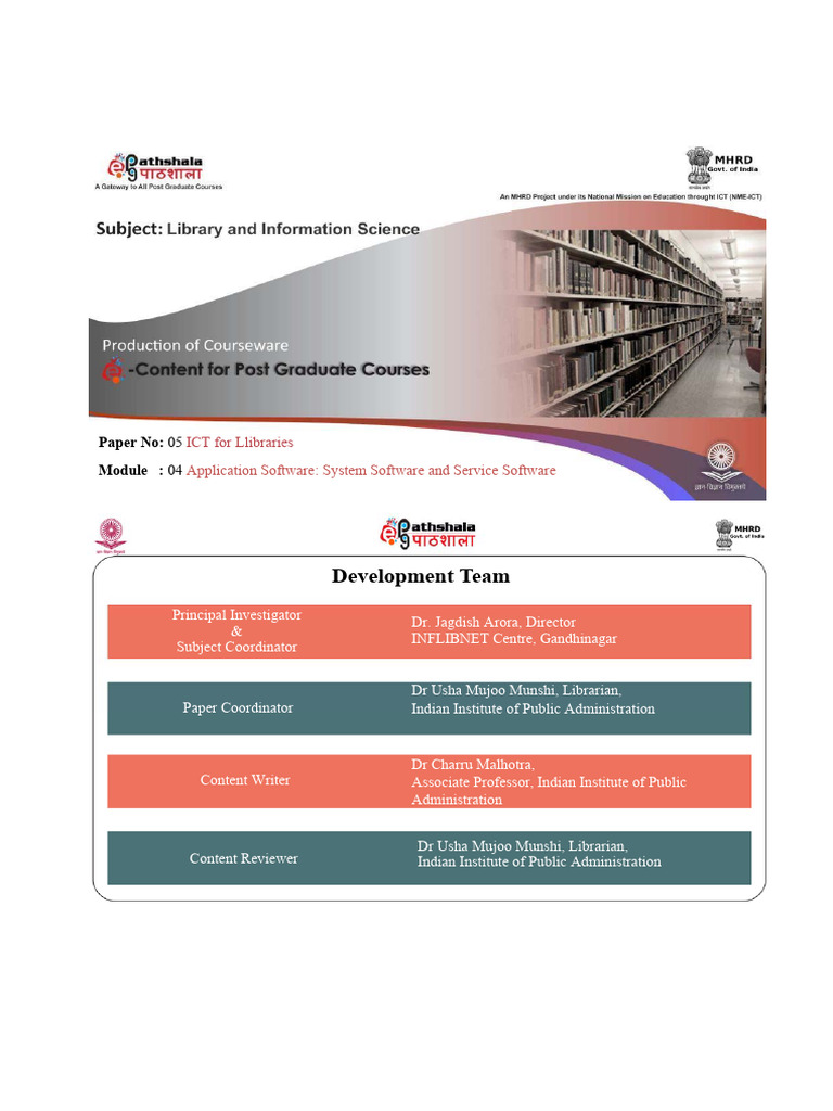 Overview of Application Software Types | PDF | Operating System ...