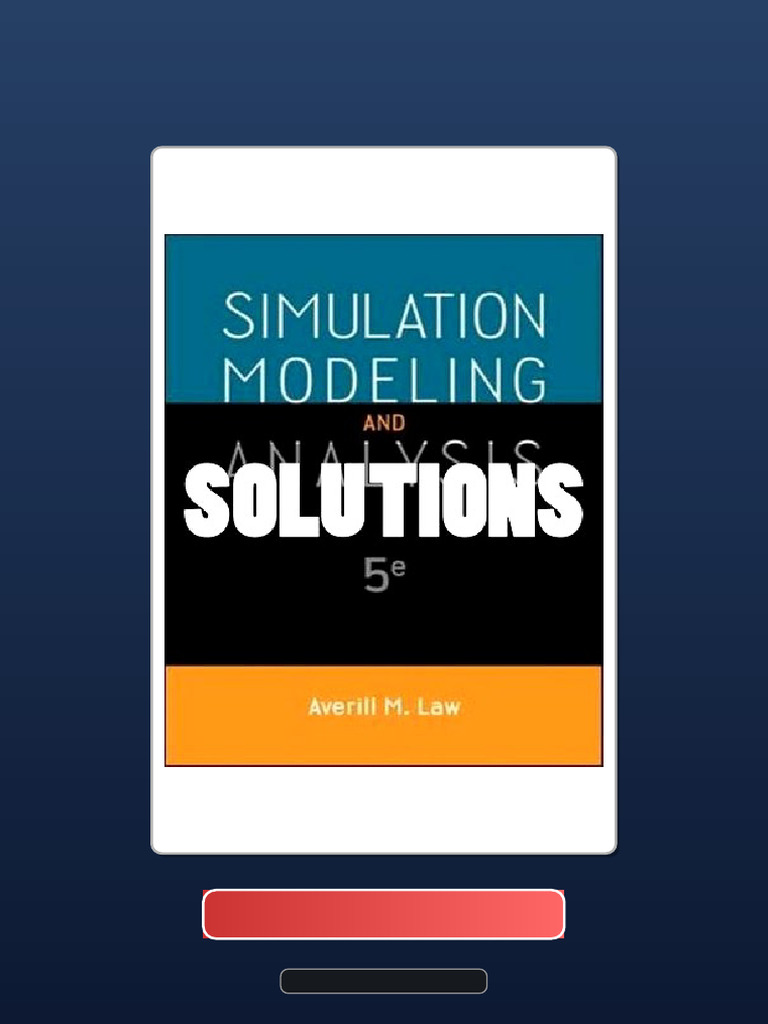 Complete Bundle Simulation Modeling and Analysis 5 Ed Law Ebook and ...