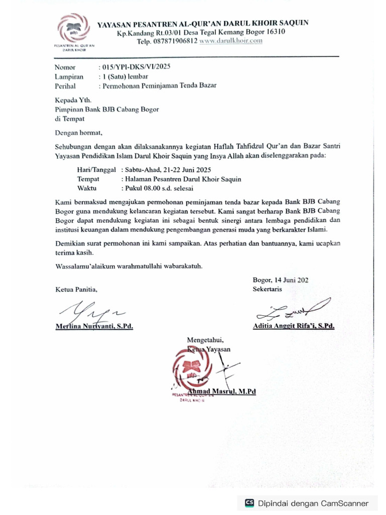 Surat Permohonan | PDF