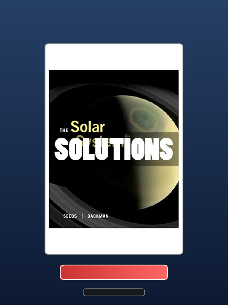 Complete Bundle Solar System 9 Ed Seeds Ebook and TestBank Bundle | PDF ...