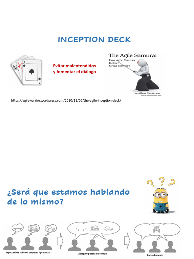 Inception Deck o Sprint 0 - IT - Service | PDF