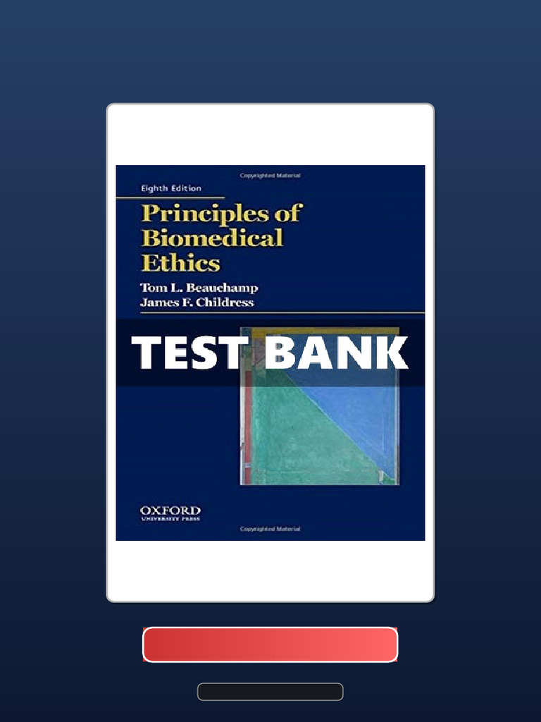Complete Bundle Principles of Biomedical Ethics 8 Ed Beauchamp eBook ...