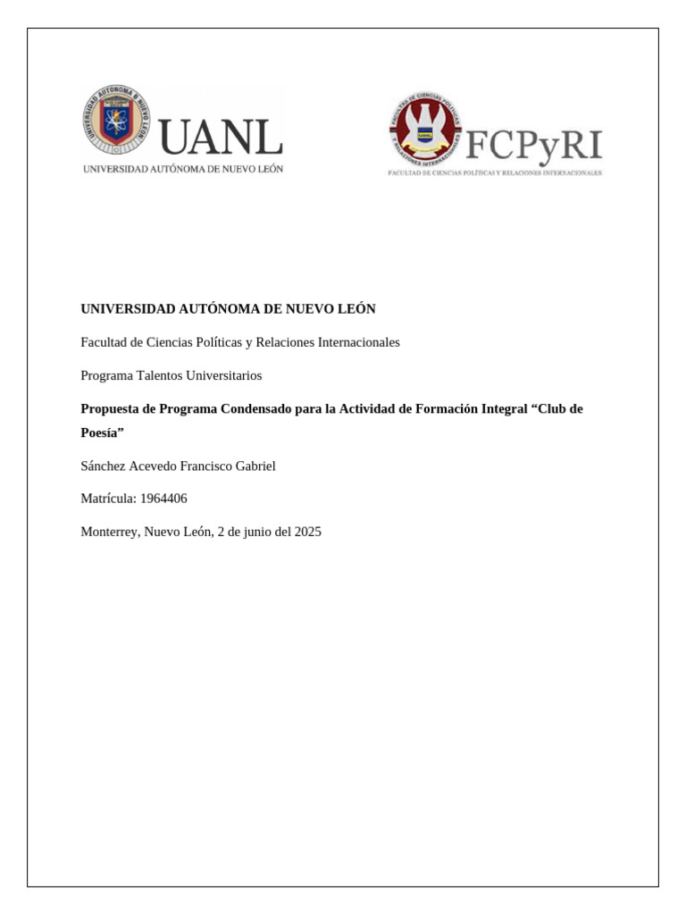 Pia SS Fgsa | PDF | Poesía