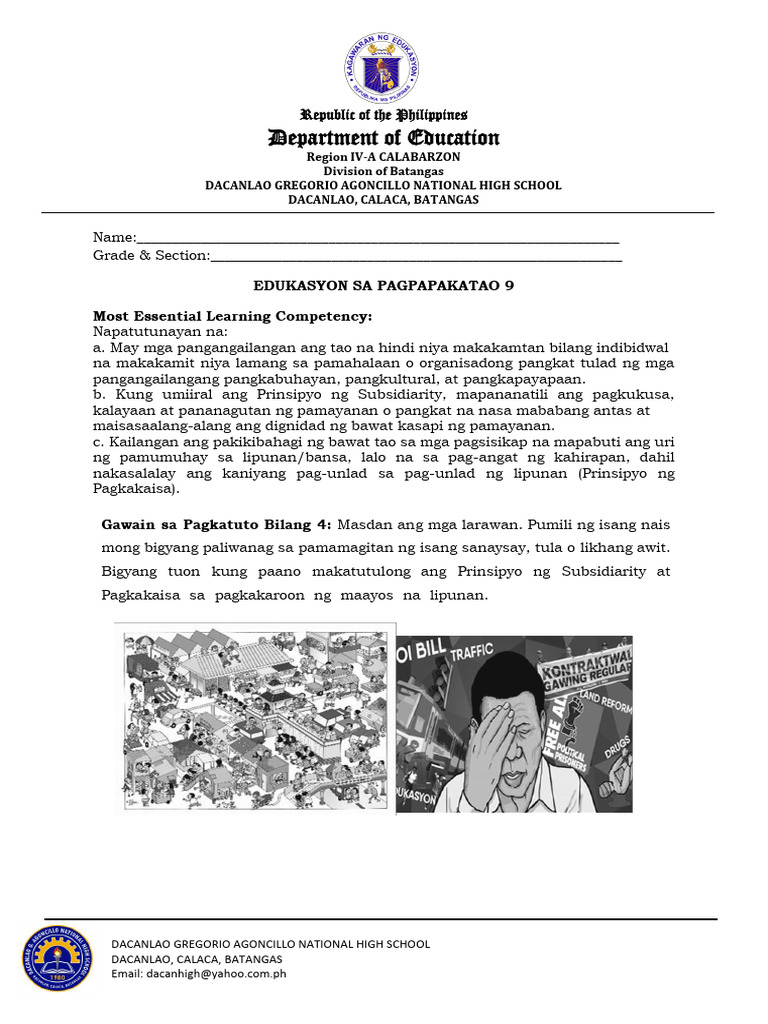 q1 Week4 Activities | PDF