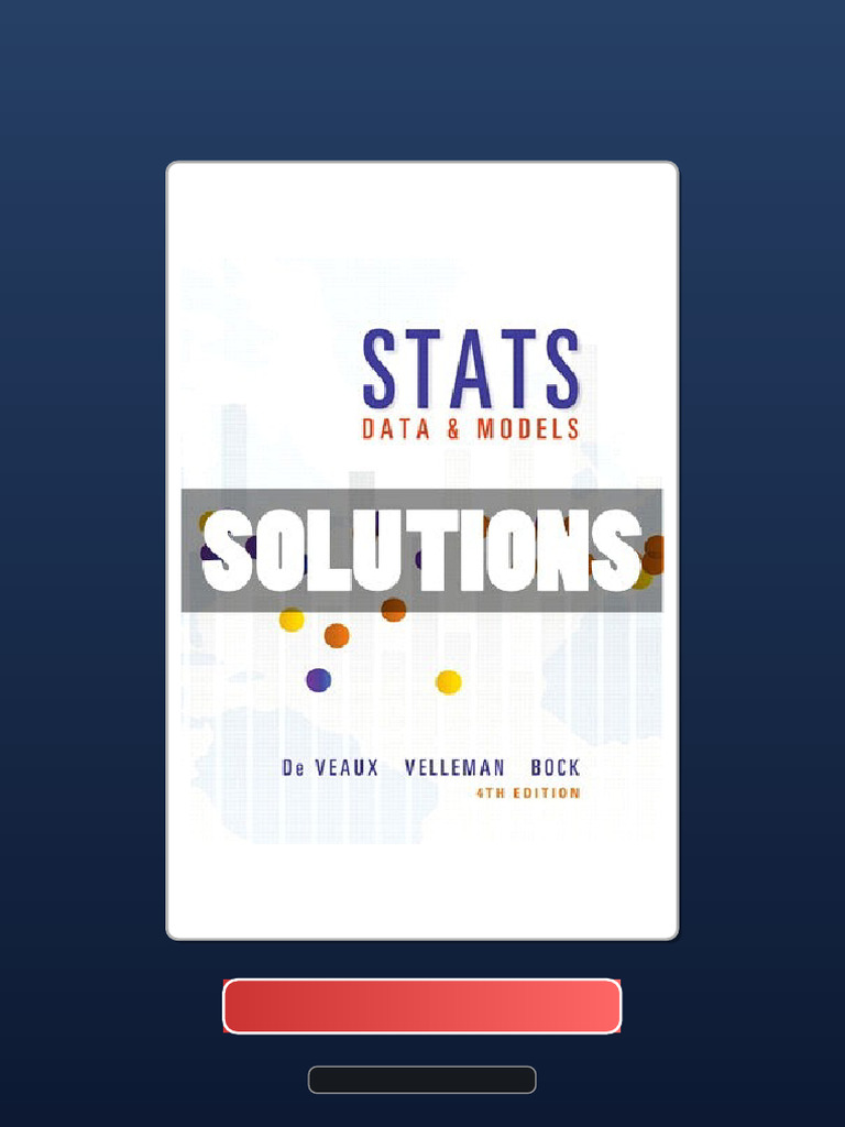 Complete Bundle Stats Data and Models 4 Ed de Veaux Ebook and TestBank ...