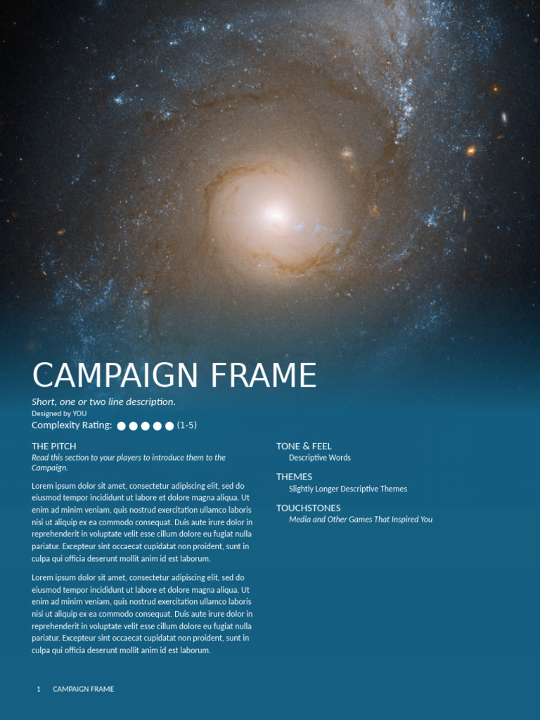Campaign Frame Template Revised | PDF