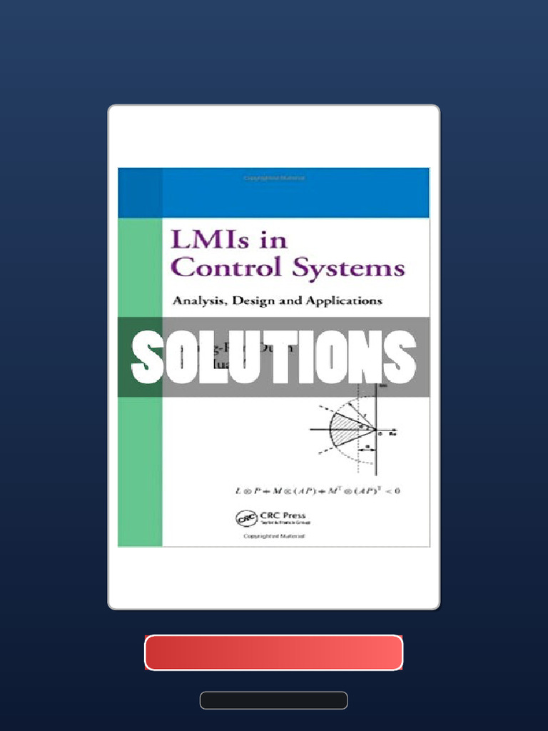 Complete Bundle Solutions LMIs in Control Systems Analysis Design and Applications 1 Ed Duan ...