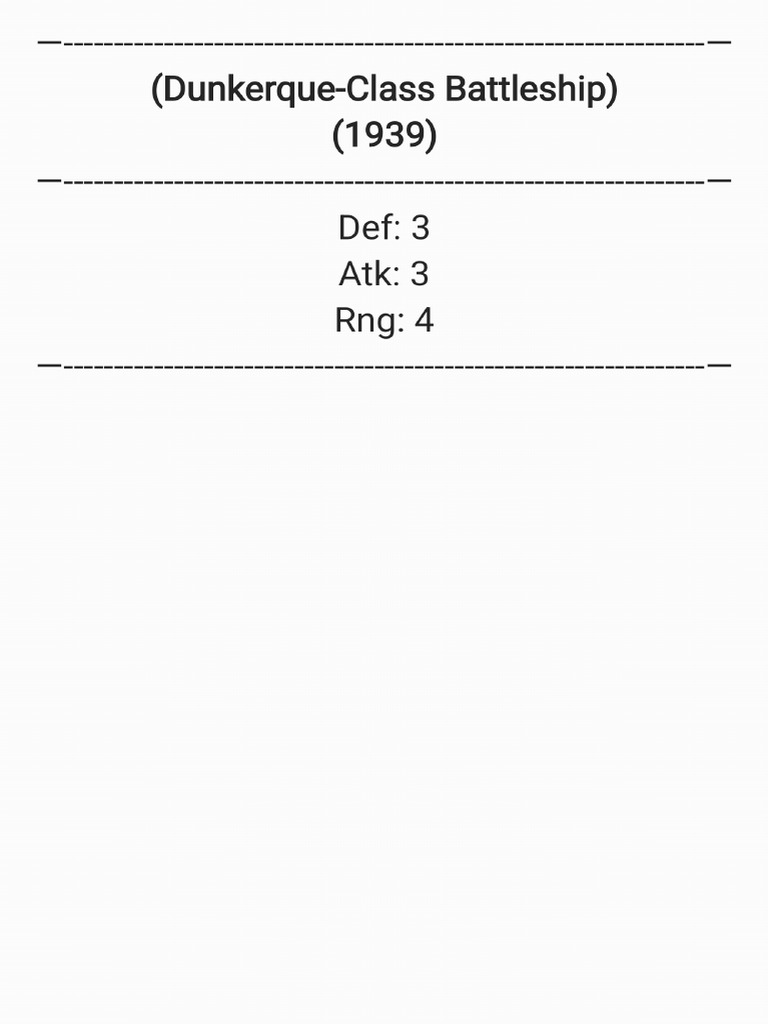 Dunkerque Class Battleship | PDF