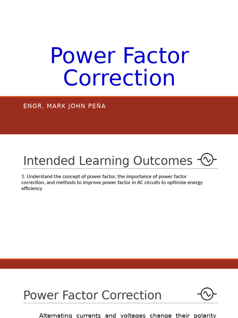 Power Factor Correction Simple Explanation | PDF