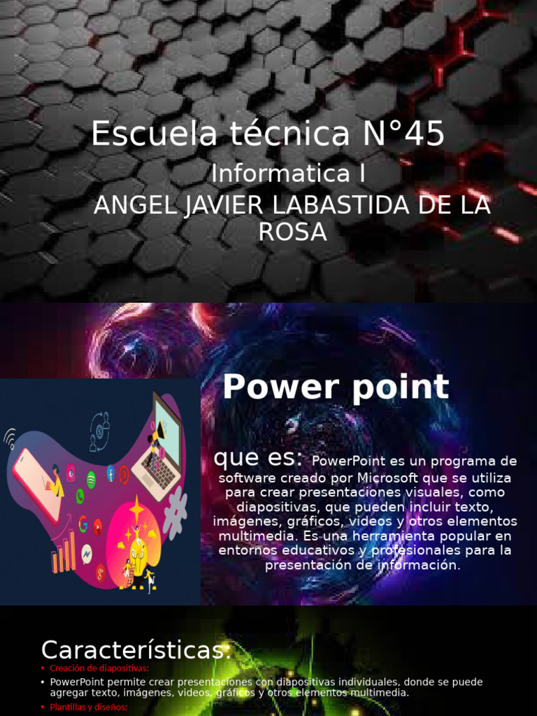 Escuela Técnica N°45 | PDF | Microsoft PowerPoint | Multimedia