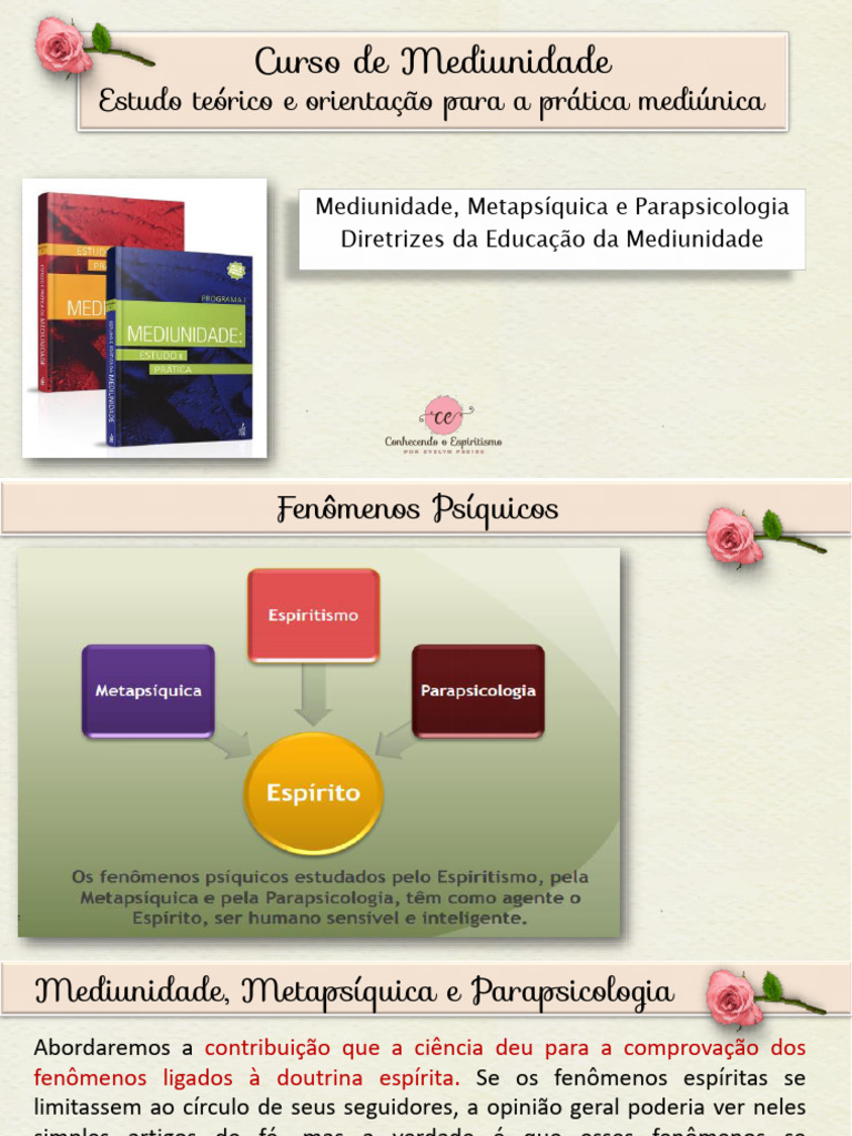 Curso de Mediunidade e Fenômenos Psíquicos | PDF | Parapsicologia | Science