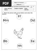 Class 5 Drawing Exam Paper 2024-25 | PDF