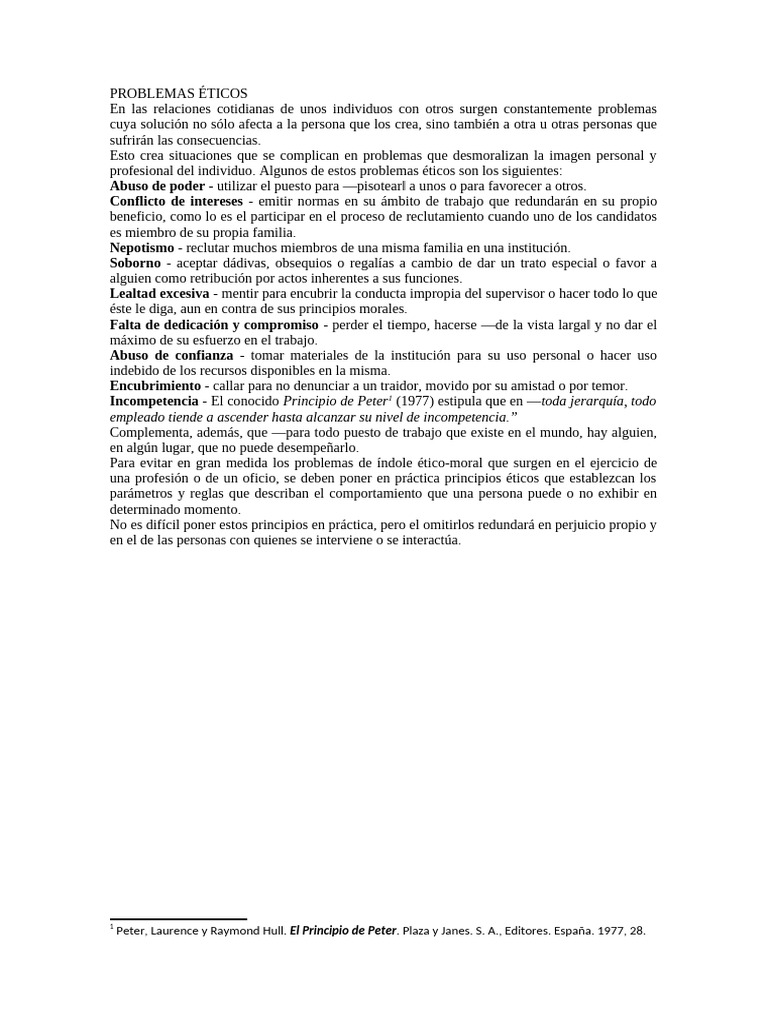 Problemas Éticos | PDF
