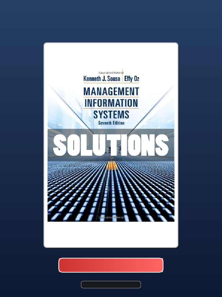 Complete Bundle Management Information Systems 7 Ed Sousa Ebook and ...