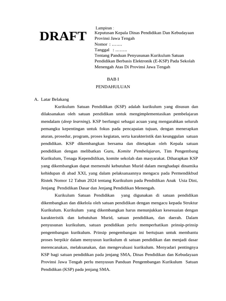 Draft KSP 2025-Edit-1 | PDF