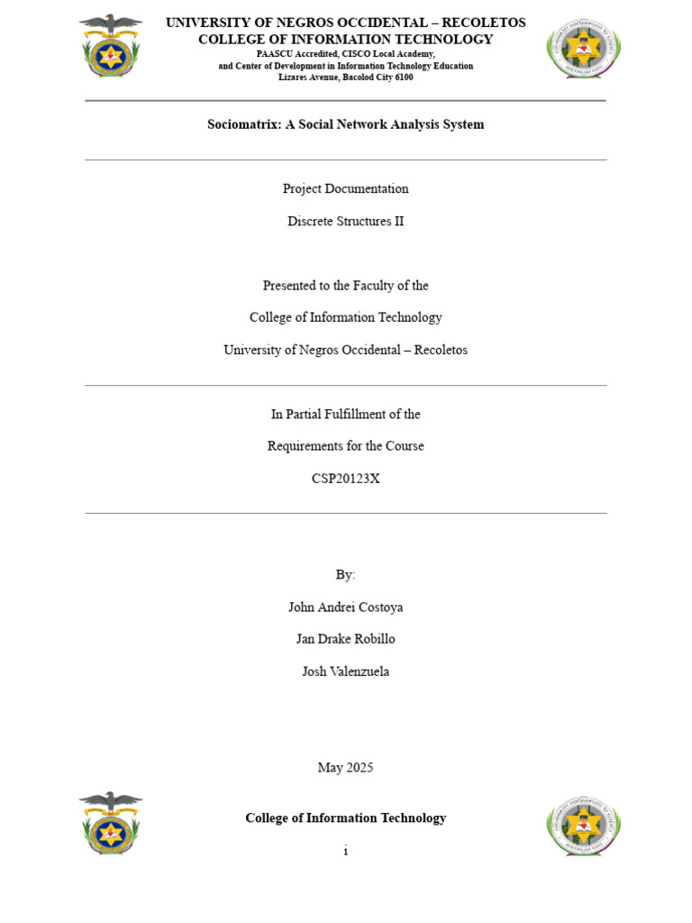 Sociomatrix: A Social Network Analysis System | PDF | Matrix ...