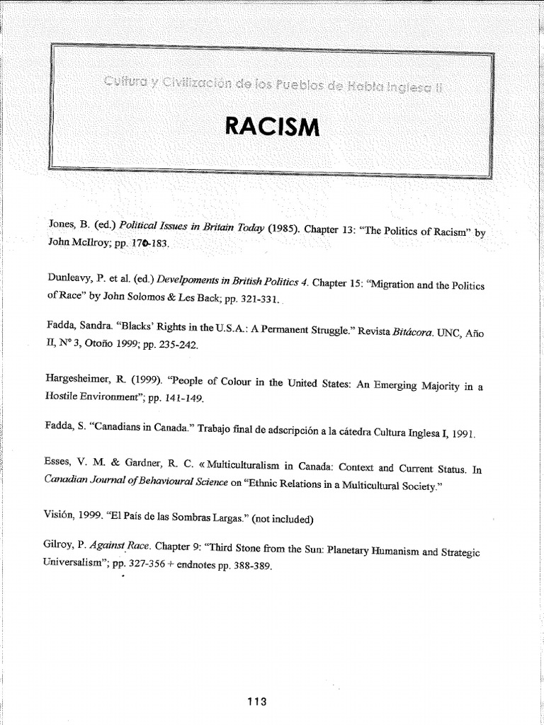 24 - Racism | PDF
