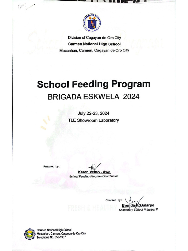Feeding Program | PDF