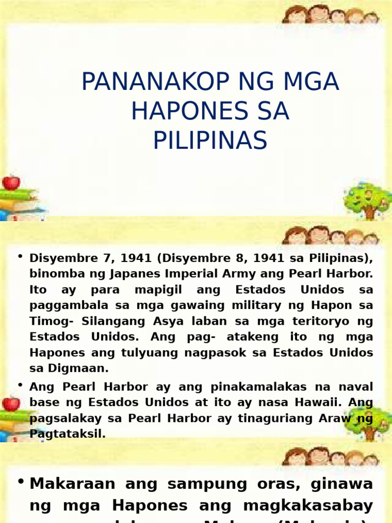Pananakop NG Mga Hapones | PDF