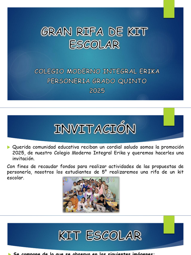 Gran Rifa de Kit Escolar | PDF