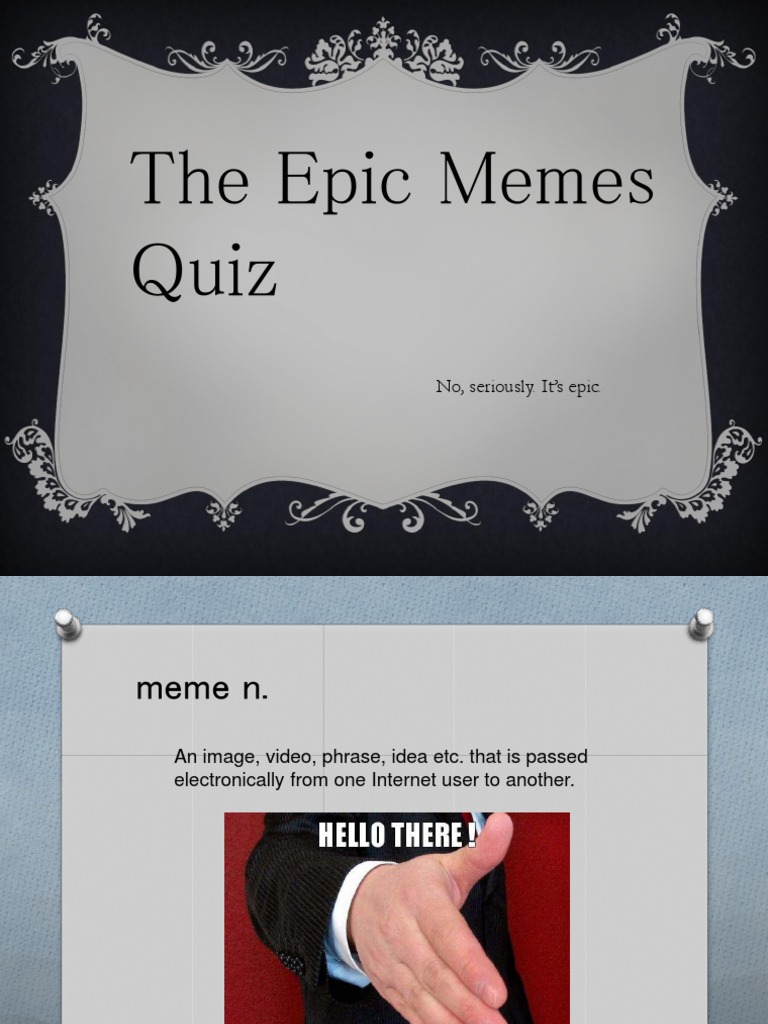 Epic Memes Quiz | PDF | Internet