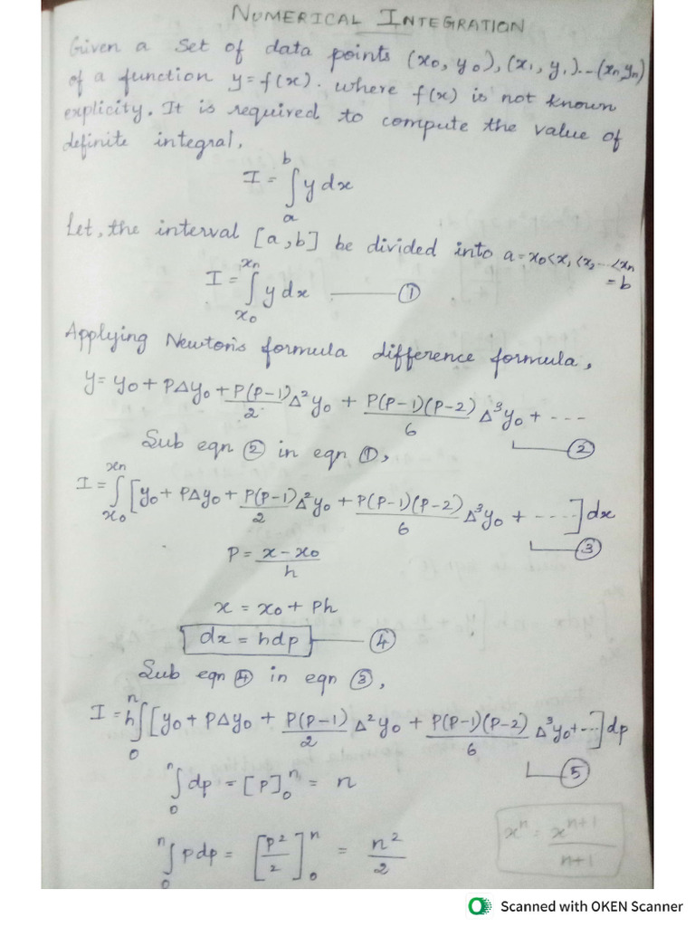 Numerical Integration and Trapezoidal Rule | PDF