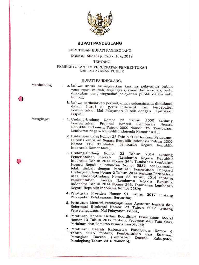 SK. Percepatan MPP | PDF