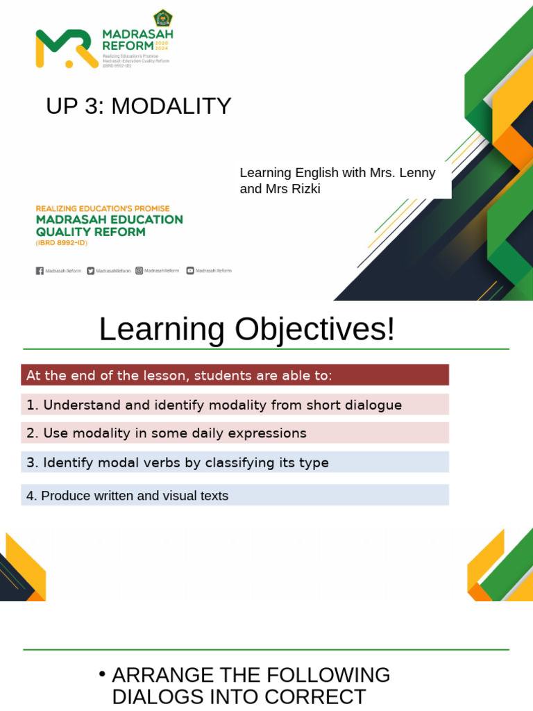 PPT Up 3 Modality-1 | PDF