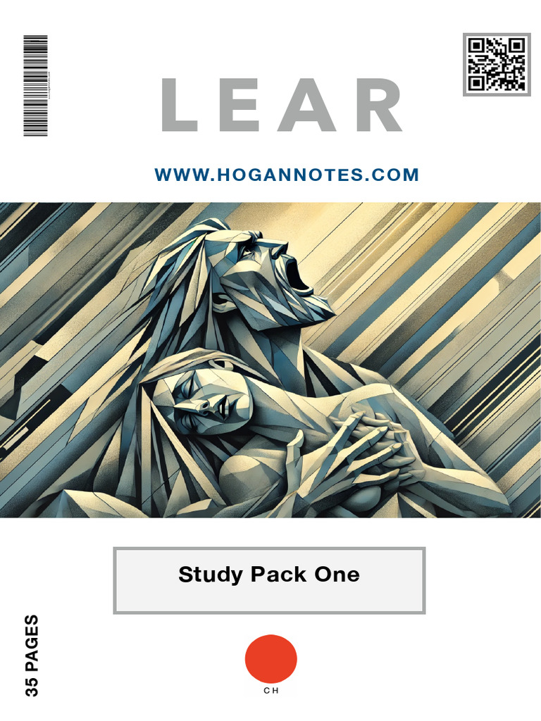 Lear Study Pack One 25 | PDF | King Lear