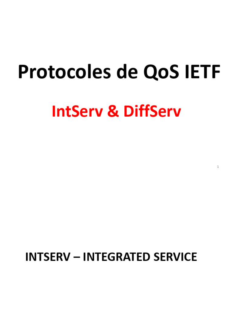 Chap N°3 - Les Protocoles de QoS - P2 - 2025 | PDF