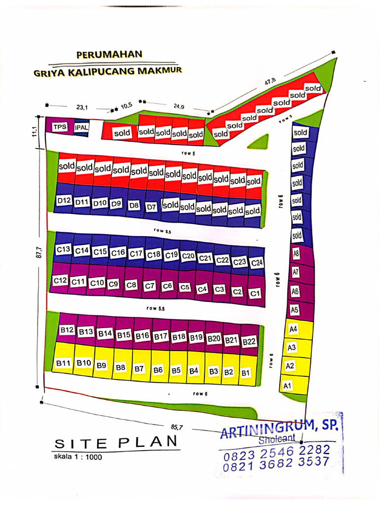 Siteplan Kali Pucang 2 | PDF