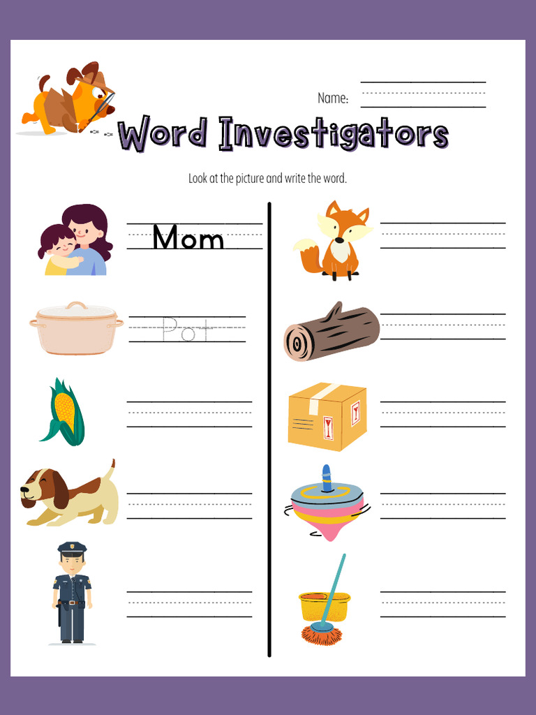 Word Investigator-Short O CVC Words (1) | PDF