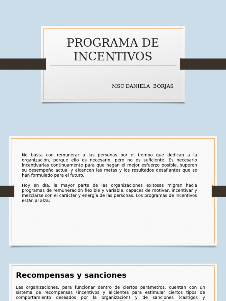 Programa de Incentivos | PDF | Business | Compartir (Finanzas)